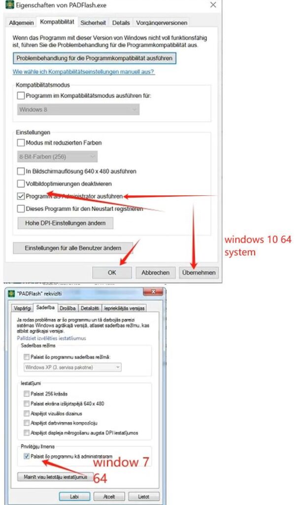 PADFLASH Software Installation on WIN7/WIN10/WIN11 Guide